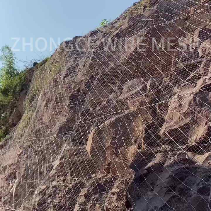 High Tensile Galfan Wire Mesh for Rockfall Protection and Slope ...