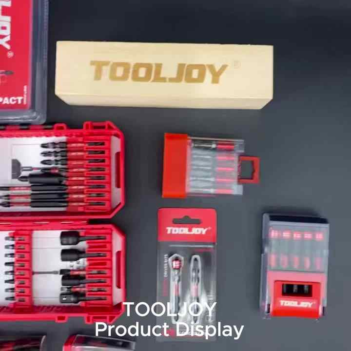 TOOLJOY 40pcs Reversible Ratchet Screwdriver Bit and Socket Set CRV ...