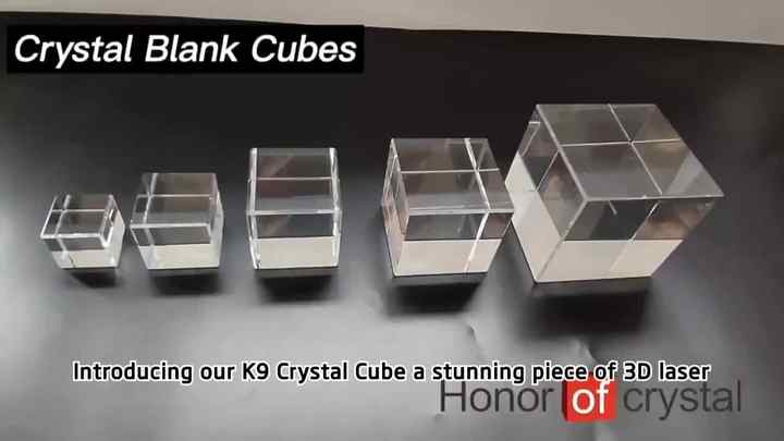 HBL Wholesale K9 Sublimation Blank Crystal Glass Cubes Blank Crystal ...