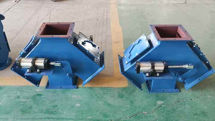 Four Way Distribution Valve Pneumatic Distribution Valve for Solid Bulk ...