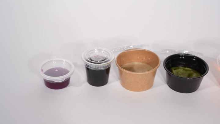 PLA Plastic Clear Cup 3oz Biodegradable Disposable Sauce Portion Cup ...