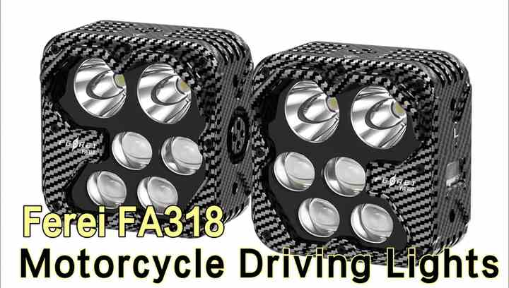 Ferei FA318 260Ultra-Wide IPX8 Waterproof Yellow LED Driving Spotlight ...