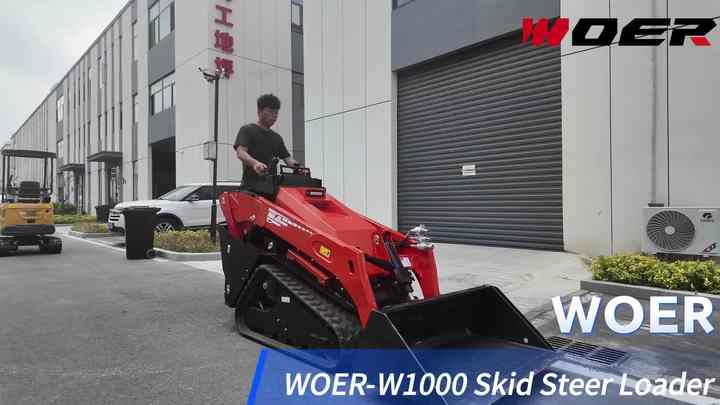 Woer Mini Skid Steer Loader - High Efficiency & Certifications