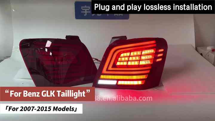 Upgrade Mercedes Benz GLK 300 350 X204 LED Tail Light | 8000 Lumen Plug ...