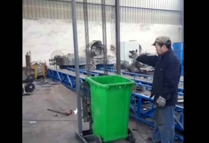 Customized Waste Trash Bin Dumper Machine Garbage Skip and Bin ...