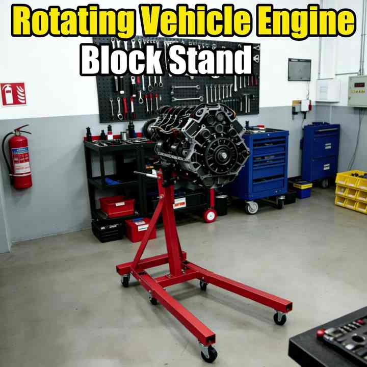 Engine Gear Box Turning Frame Heavy Duty Engine Stand Rotator Rotating ...