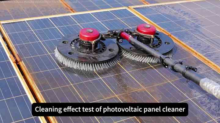 Panel Cleaning Machine Washing Panels Rotating Brush Cleaner Solar for ...
