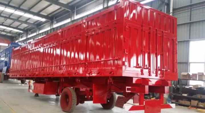 3 Axle Van Type Trailer Utility Box Heavy Duty Truck Semi Trailer ...