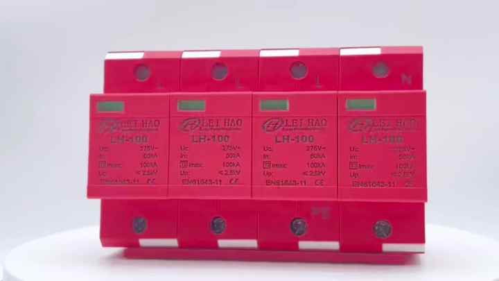 Custom Ac Surge Protector 4 Phase T2 100KA 275V for Solar