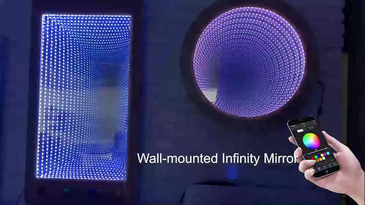 Sensory Rooms Infinity Mirror Tunnel Lights Wall Mounted LED Infinity ...