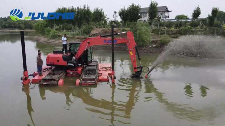 Customized Amphibious Dredger Swamp Shallow Water Replaceable Cutter ...