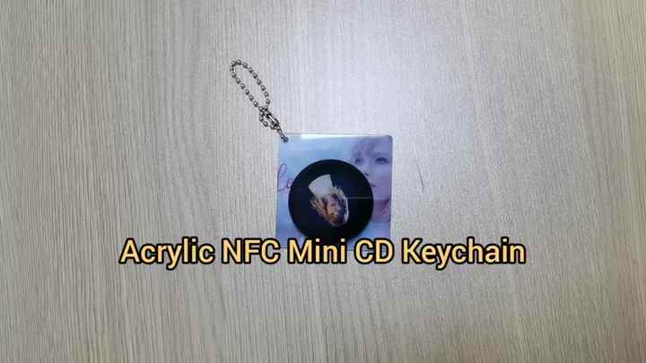 Acrylic Nfc Mini Album Cover Cd Case Keychain Concert Promotion Nfc ...