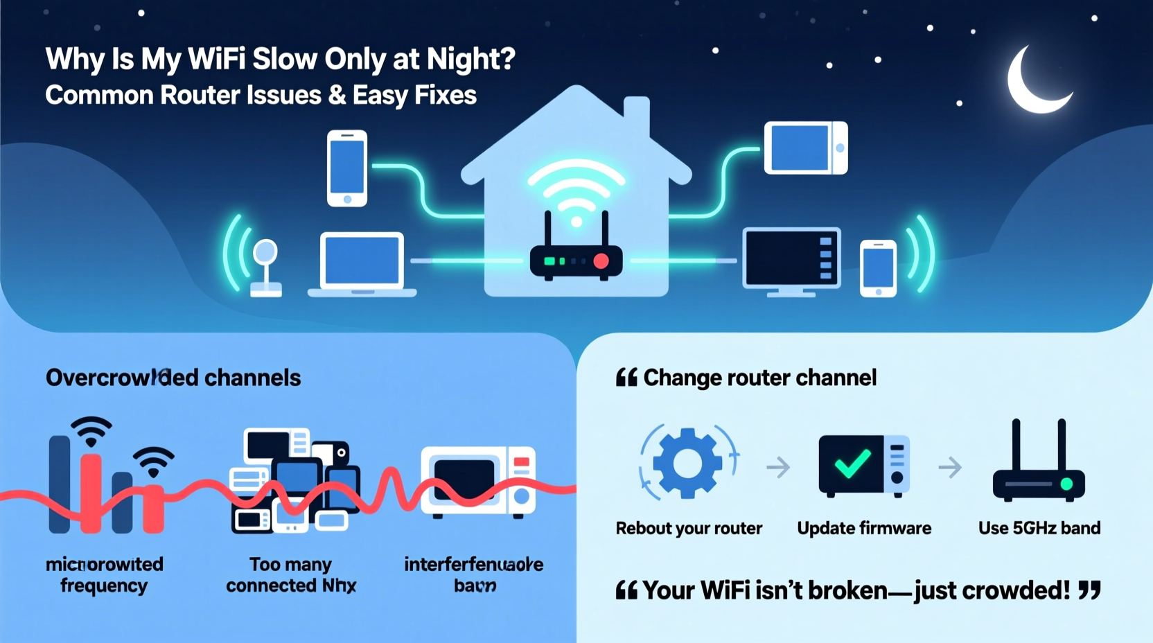Why Is My Wifi Slow Only At Night Common Router Issues And Easy Fixes