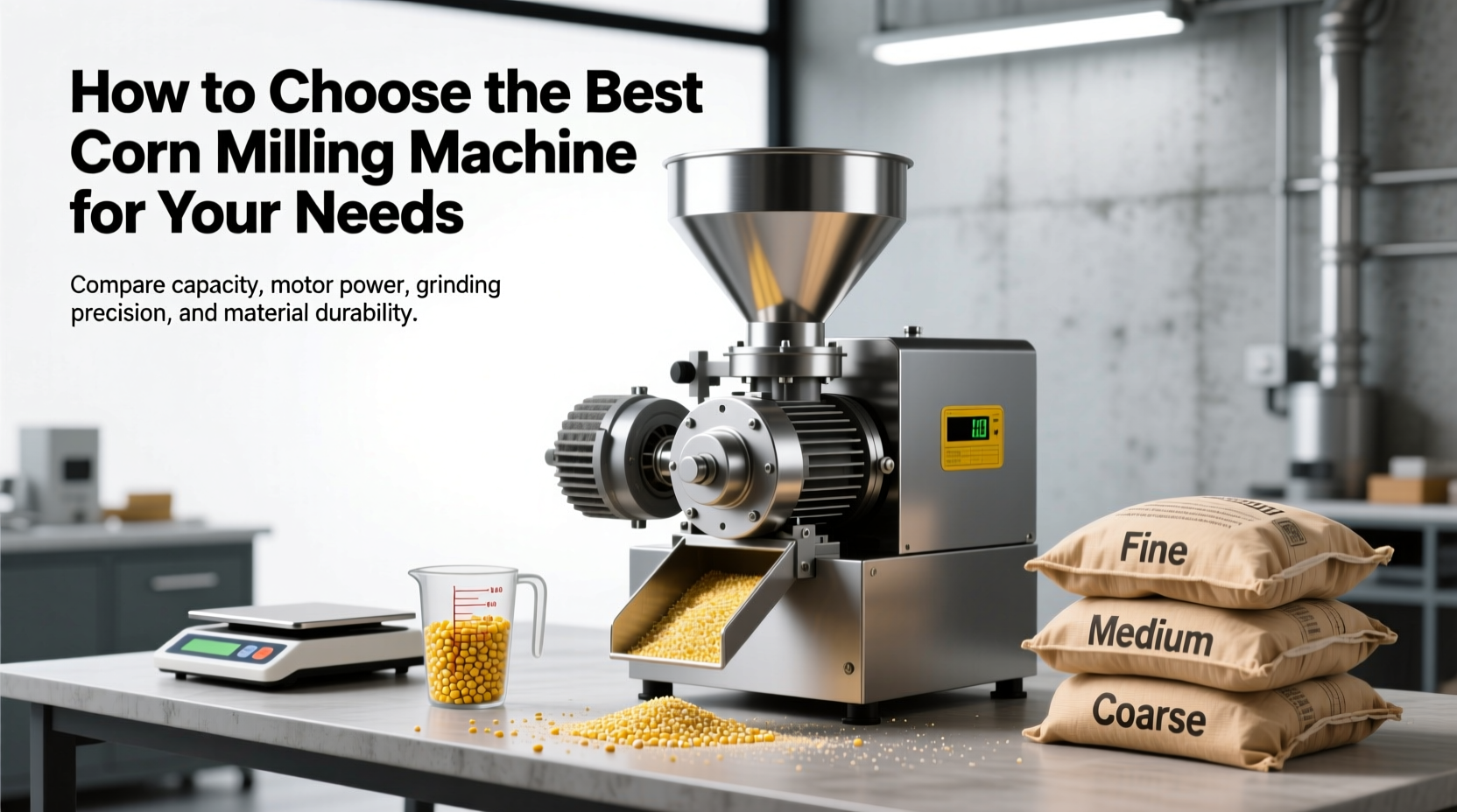 How to Choose the Best Corn Milling Machine for Your Needs