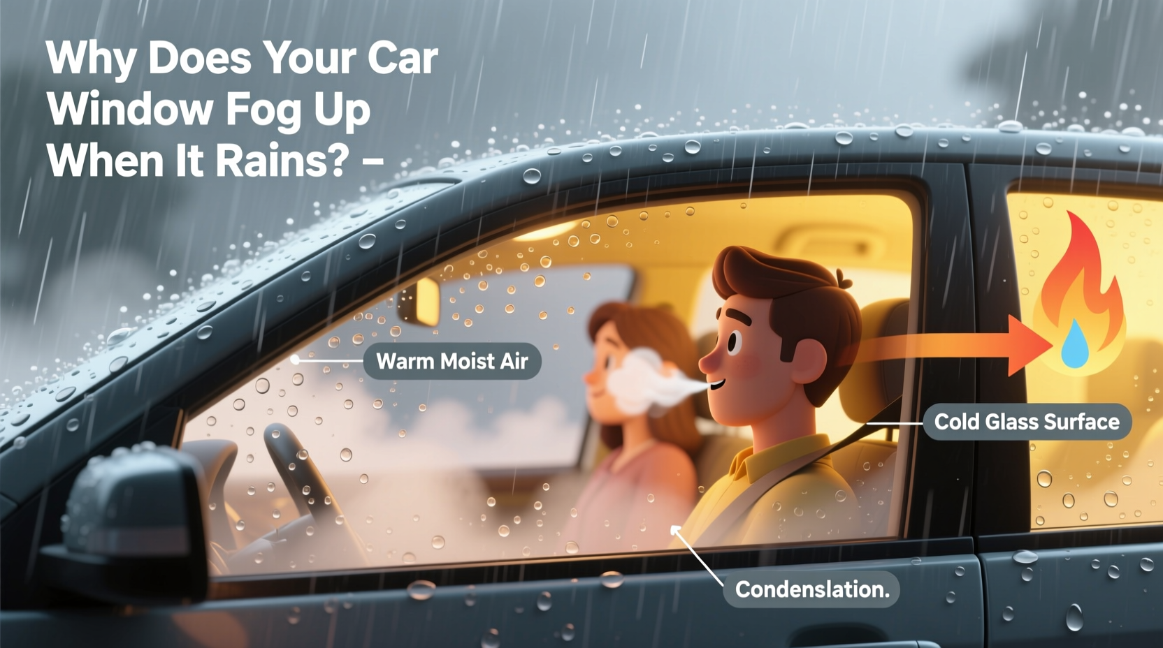 Why Does My Car Window Fog Up When It Rains Physics Explained