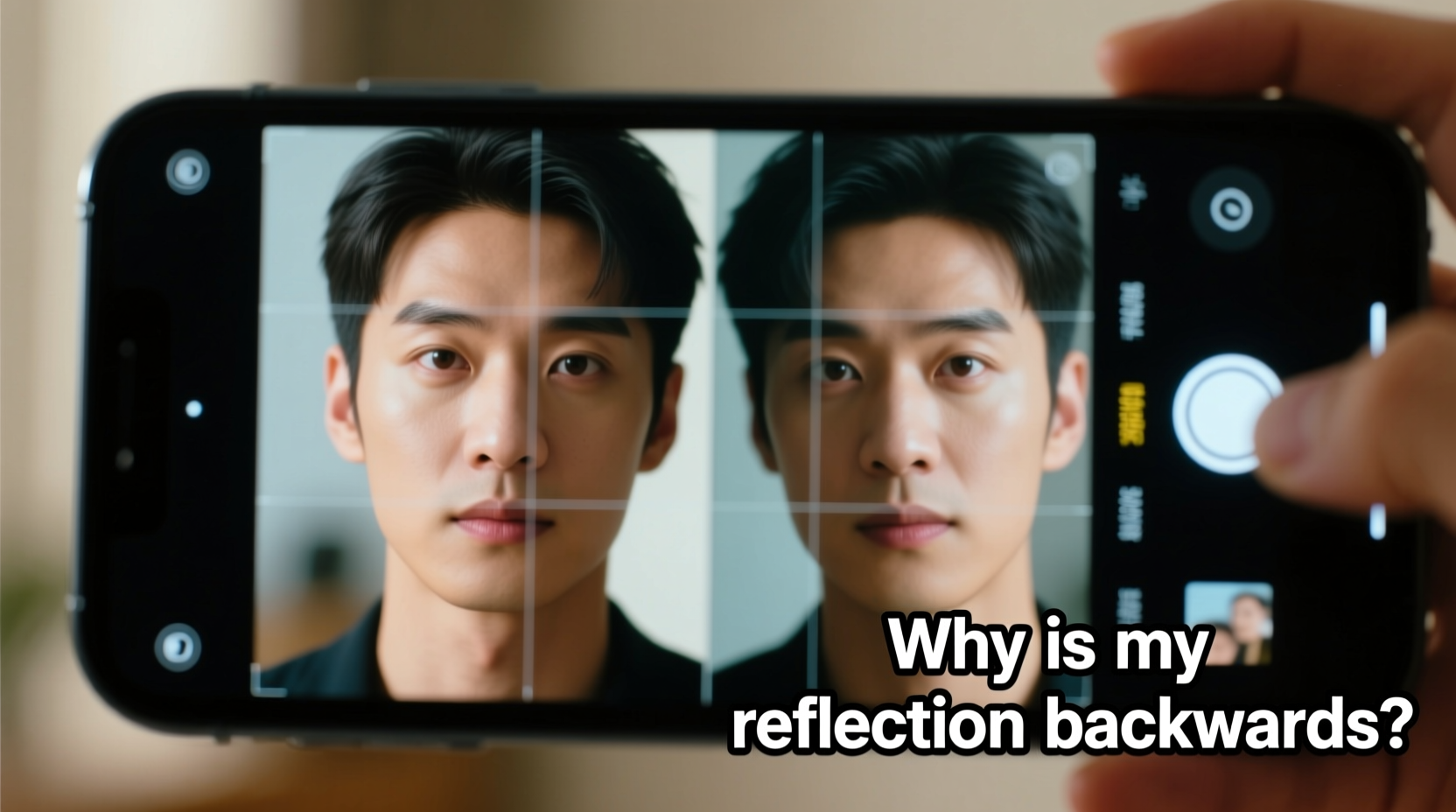 Why Is My Reflection Backwards In Photos Taken On Front Camera