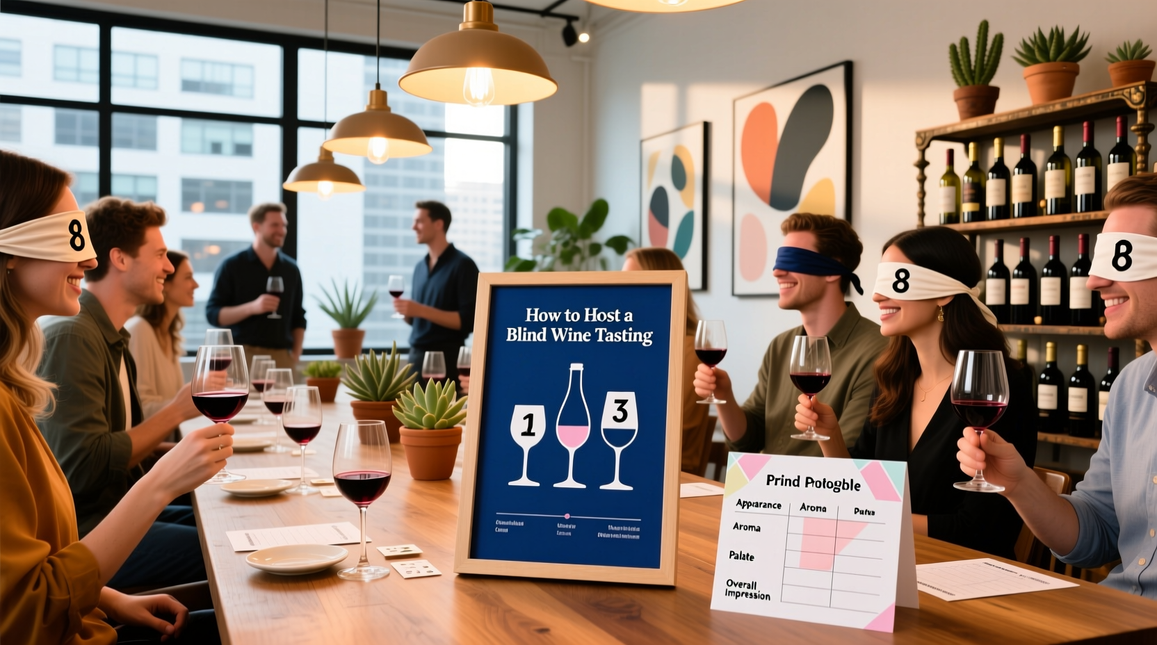 How To Throw A Blind Wine Tasting Party With Printable Scorecards