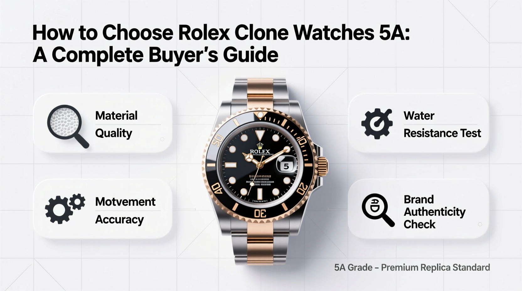 How to Choose Rolex Clone Watches 5A: A Complete Buyer's Guide
