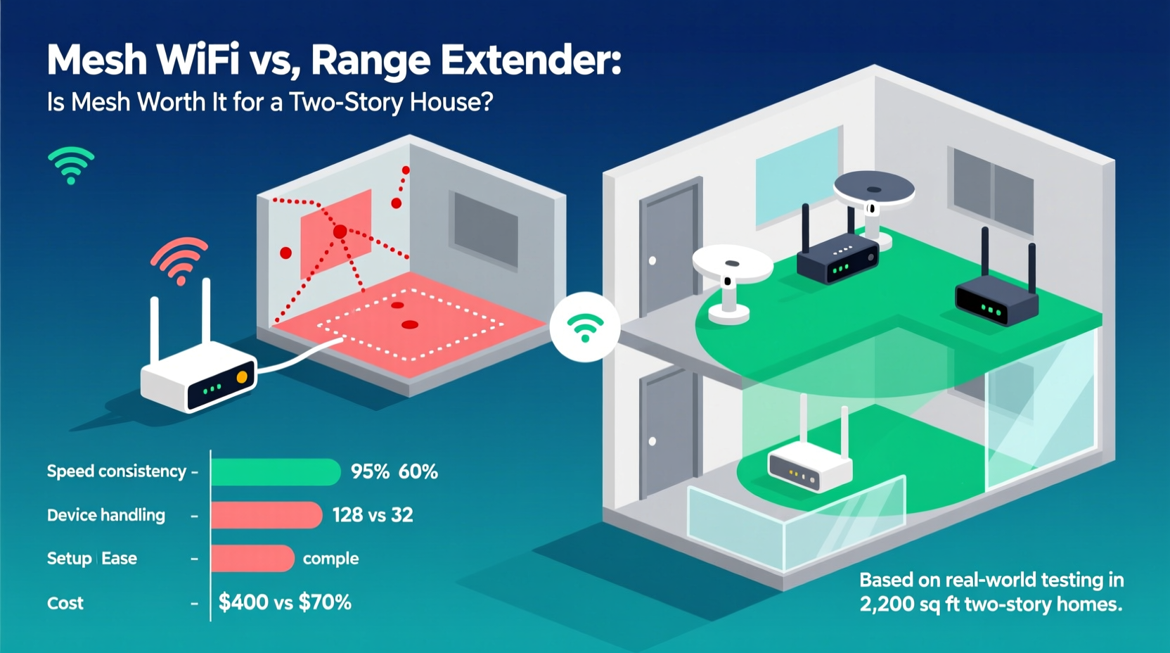 Mesh Wifi Vs Extender Is Mesh Really Worth The Price For A Two Story House