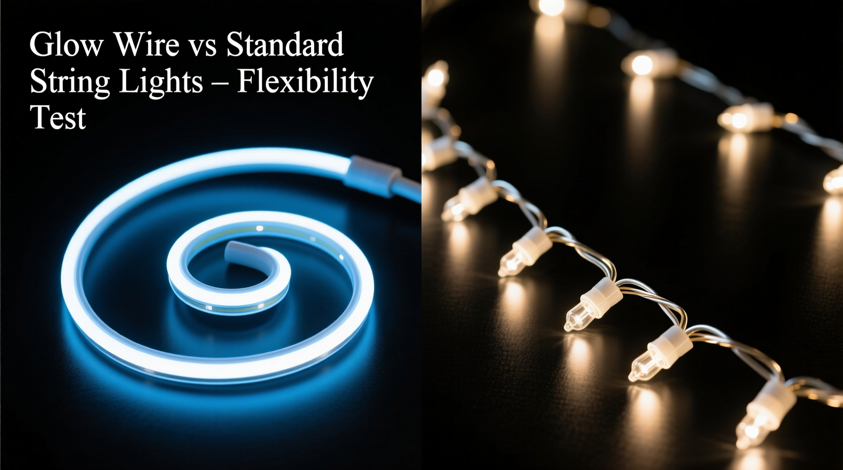 Glow Wire Vs Standard String Lights Which Bends Into Custom Shapes Easier