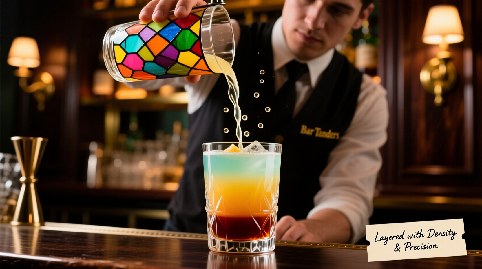 How To Layer Cocktails Like A Pro Using Density And Color For Visual Impact