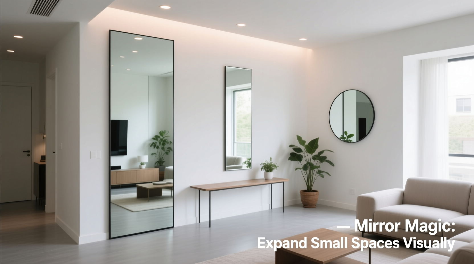 How To Decorate Small Spaces With Mirrors To Create Illusion Of Size