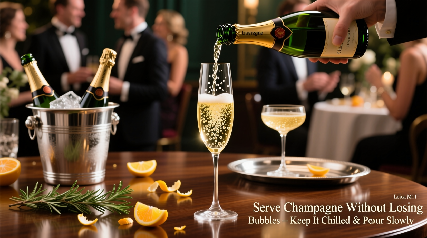 How To Serve Champagne At A Party Without Losing Bubbles By The Last Glass