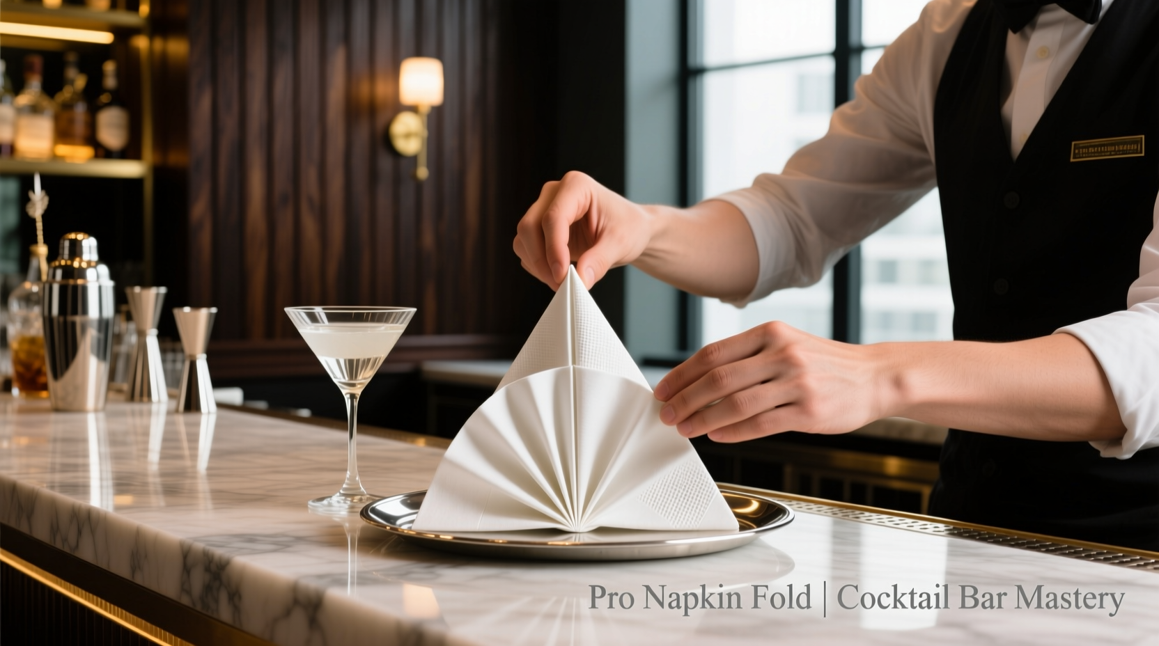 How To Fold Napkins Like A High-end Cocktail Bar Pro