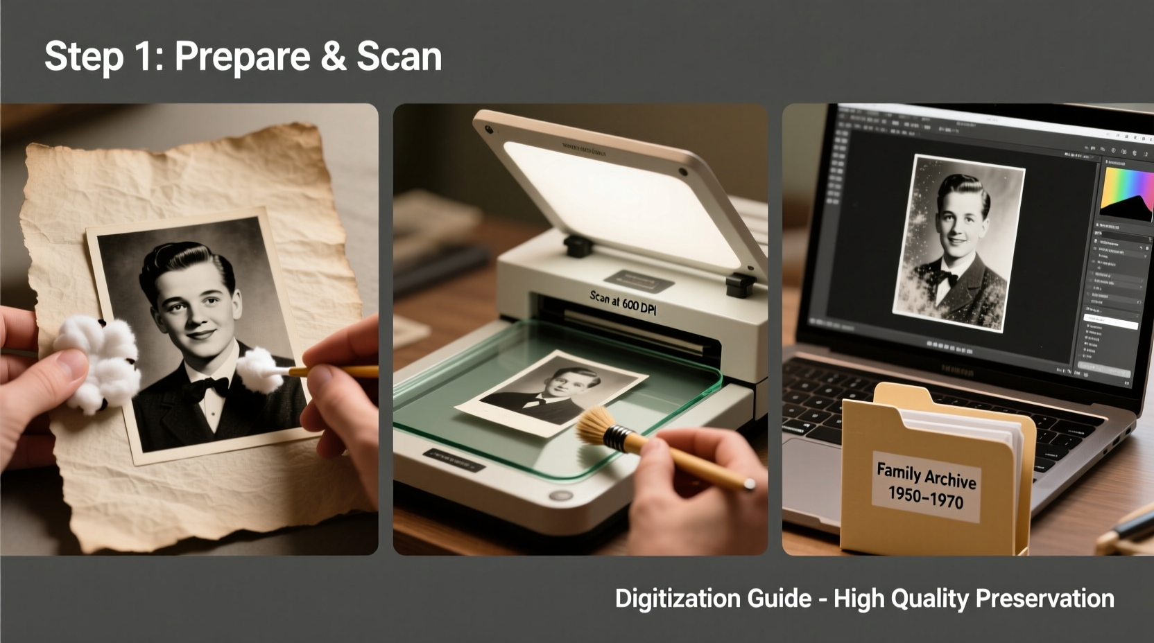 Step By Step Guide To Digitizing Old Family Photos At High Quality