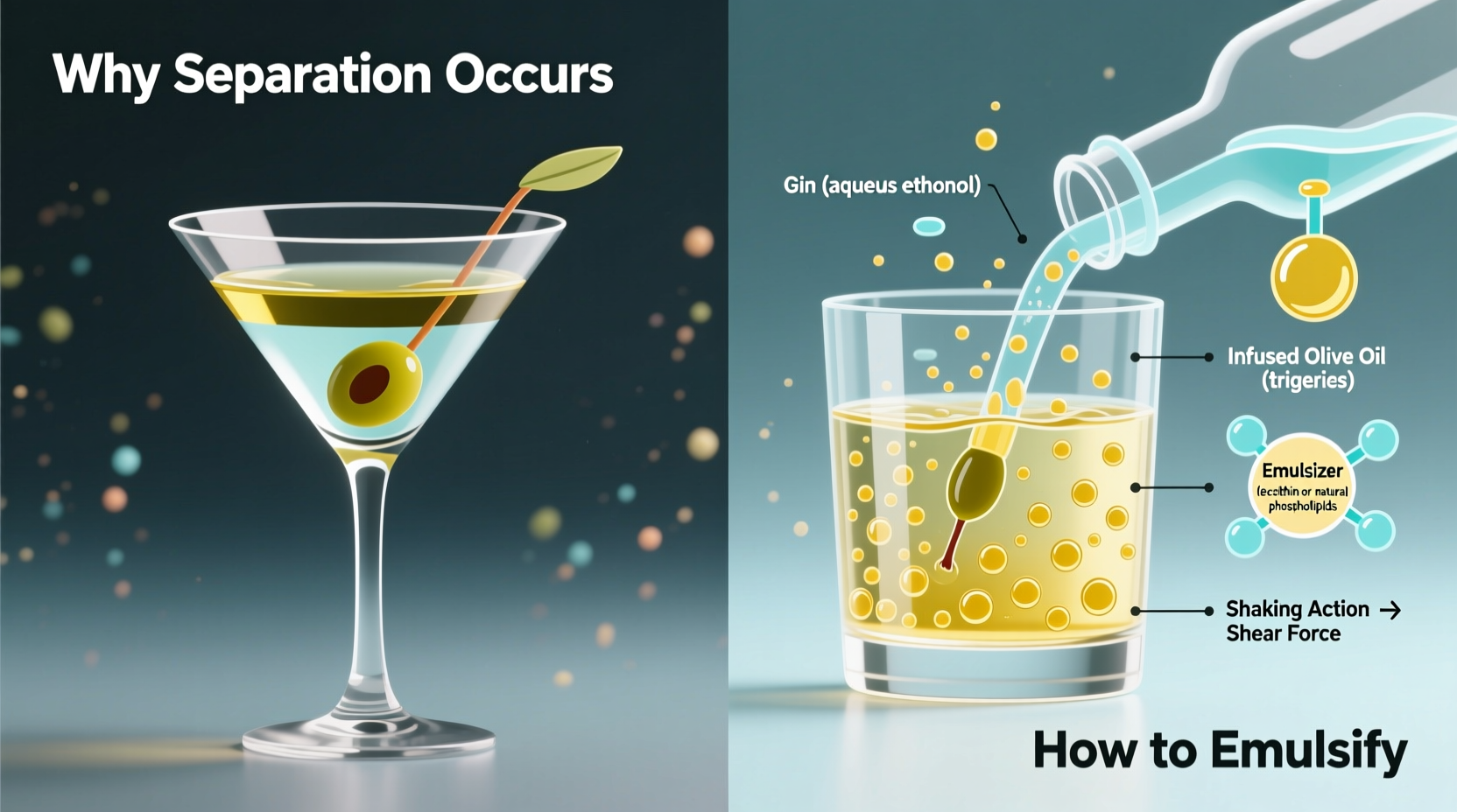 Why Does My Infused Olive Oil Separate From Gin In Dirty Martini ...