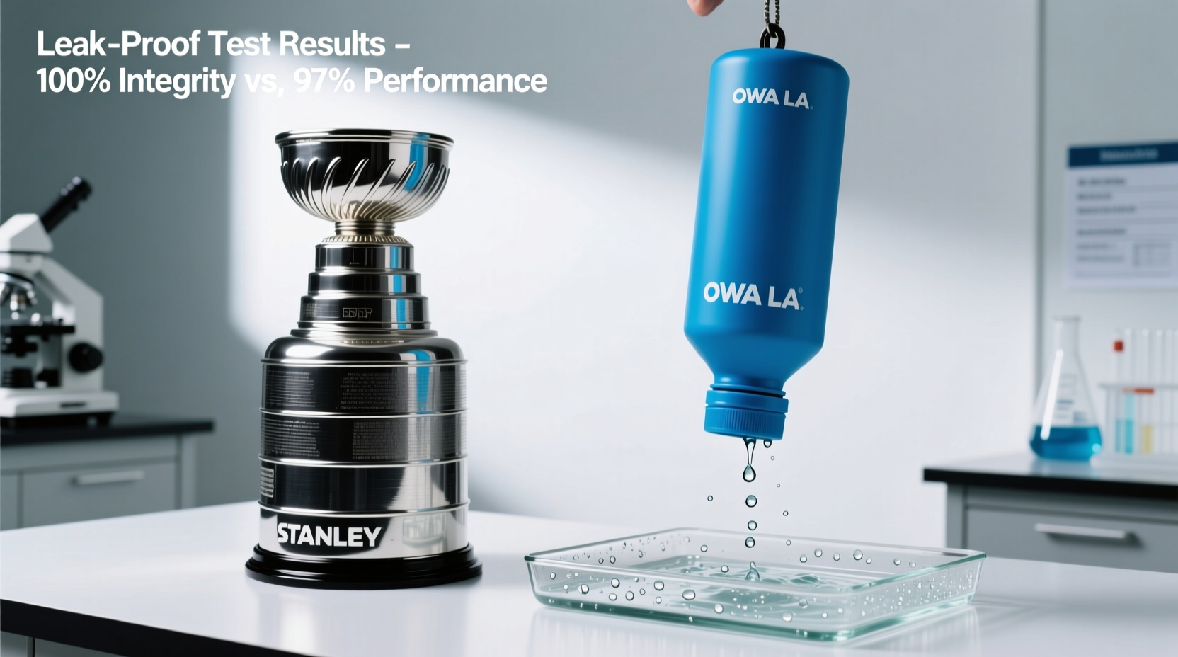 Stanley Cup Vs Owala Water Bottle Leak Proof Test Results