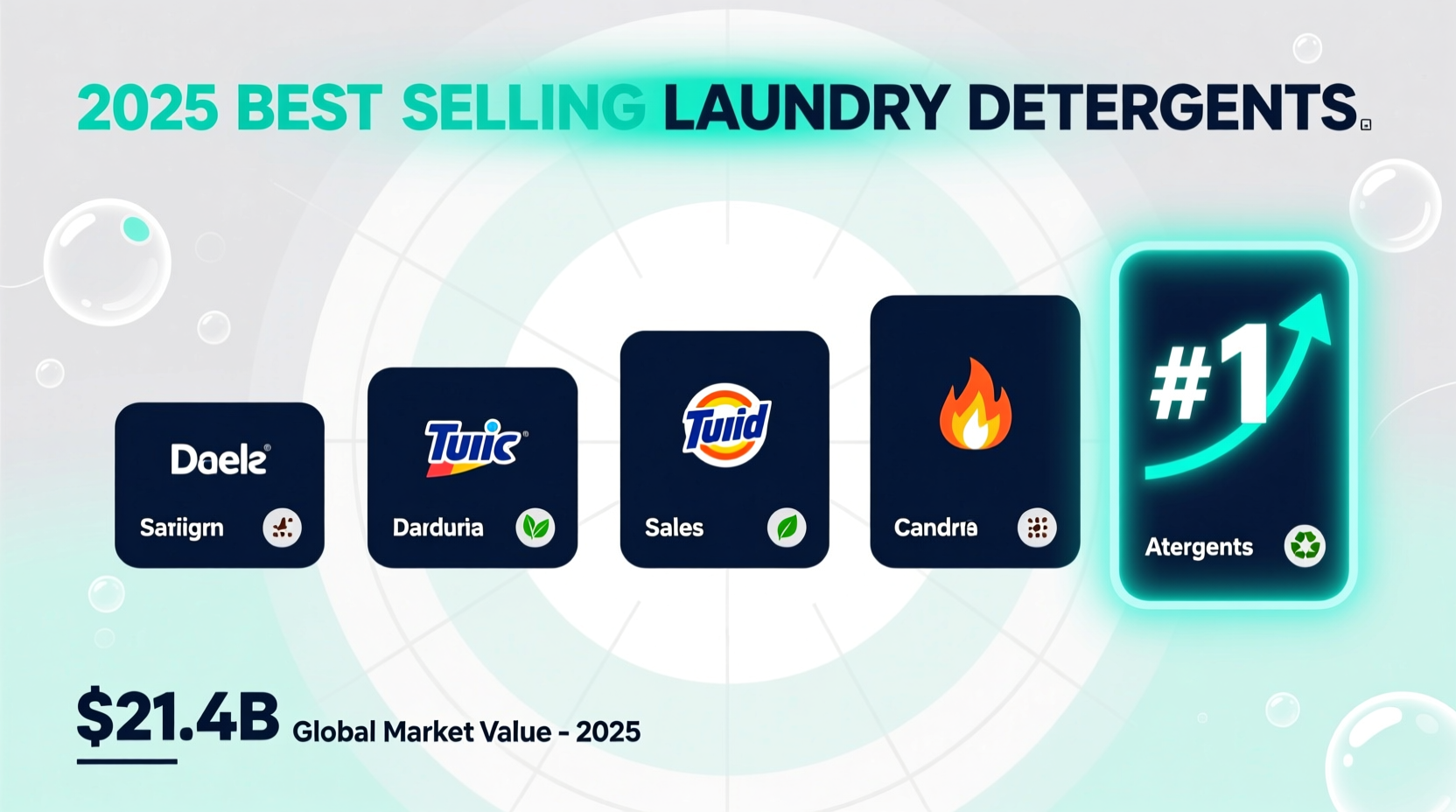 2025 Best Selling Laundry Detergents: Top 5 Brands & $21.4B Market Data