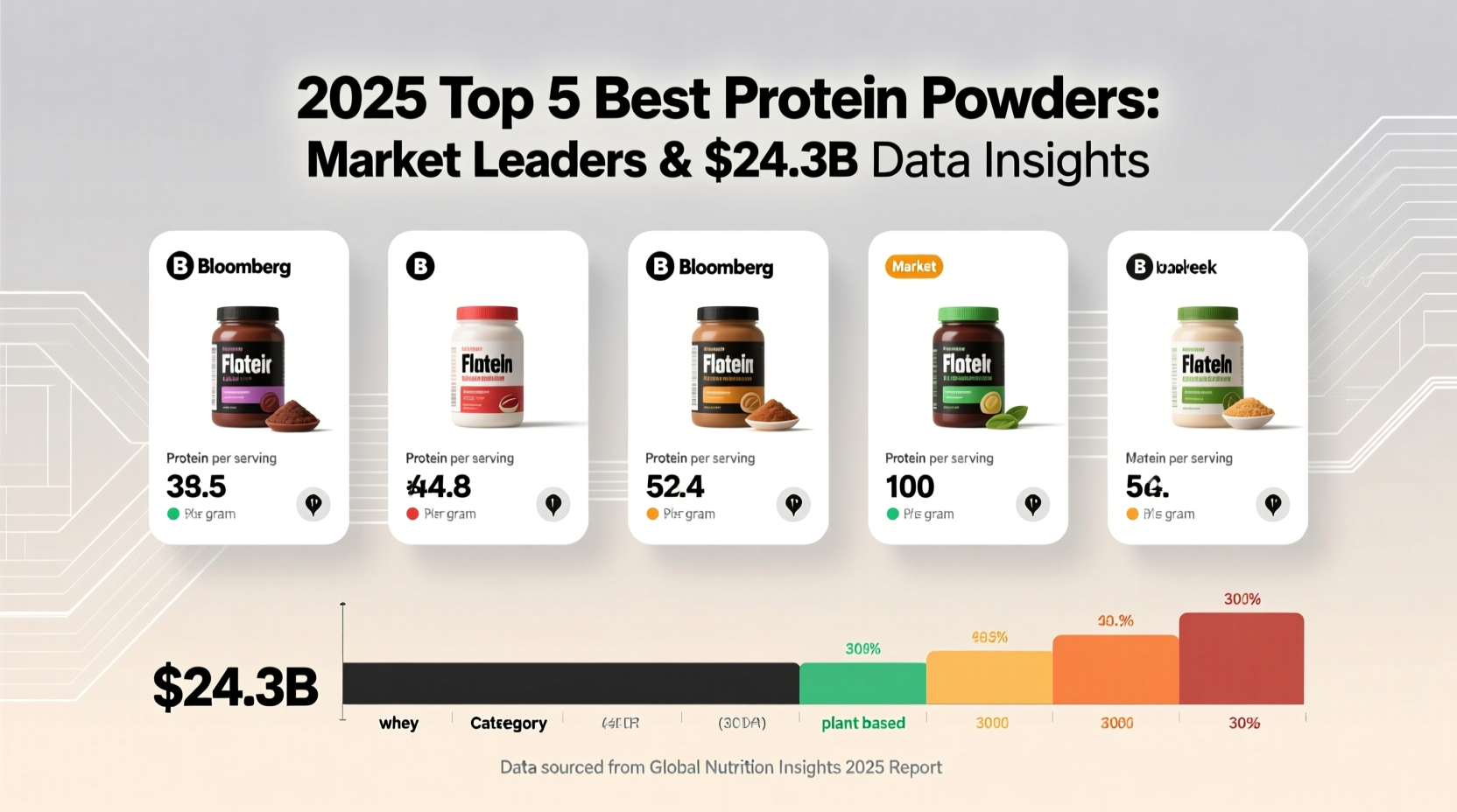 2025 Top 5 Best Protein Powders: Market Leaders & $24.3B Data Insights
