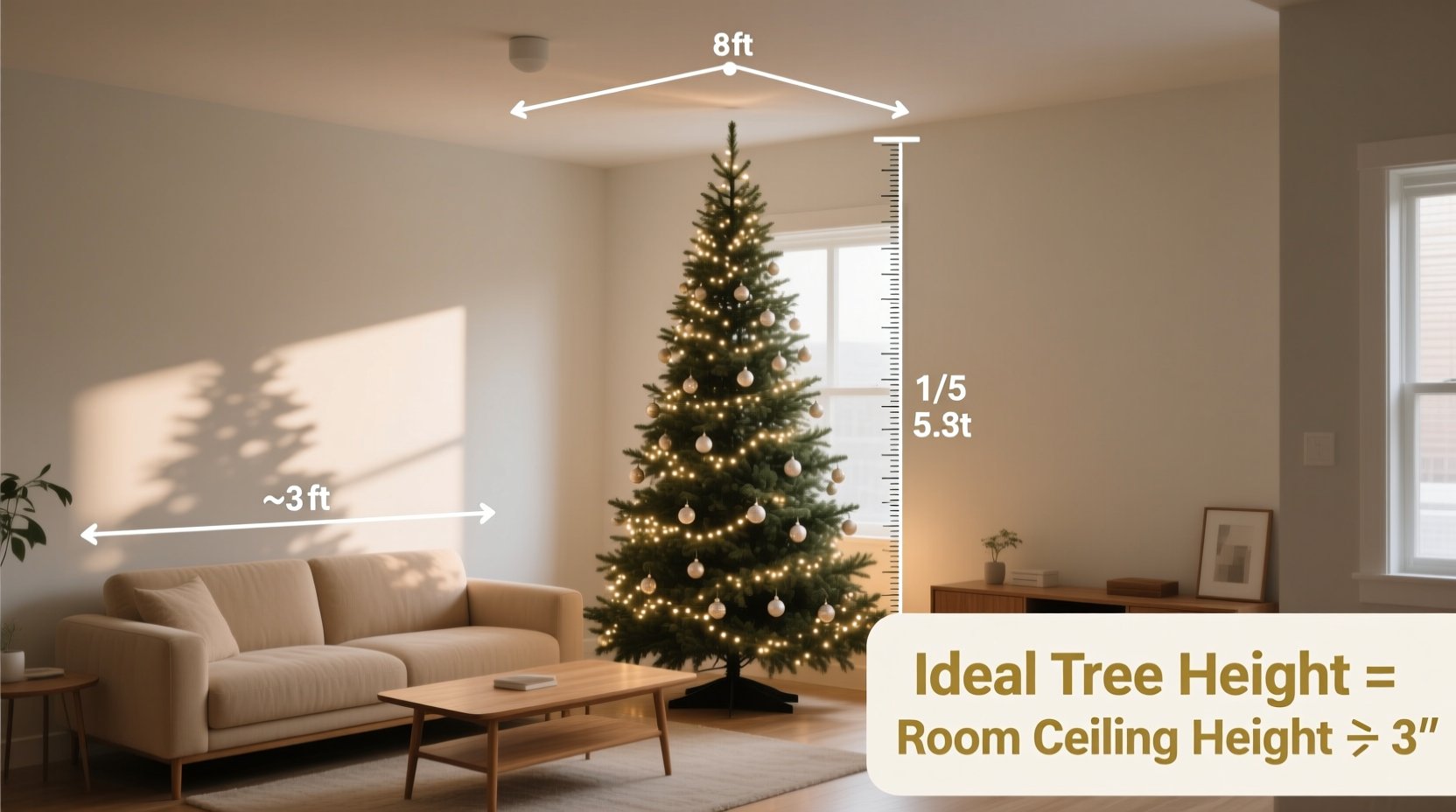 Is A 6 Foot Christmas Tree Too Big For A Small Living Room How To ...