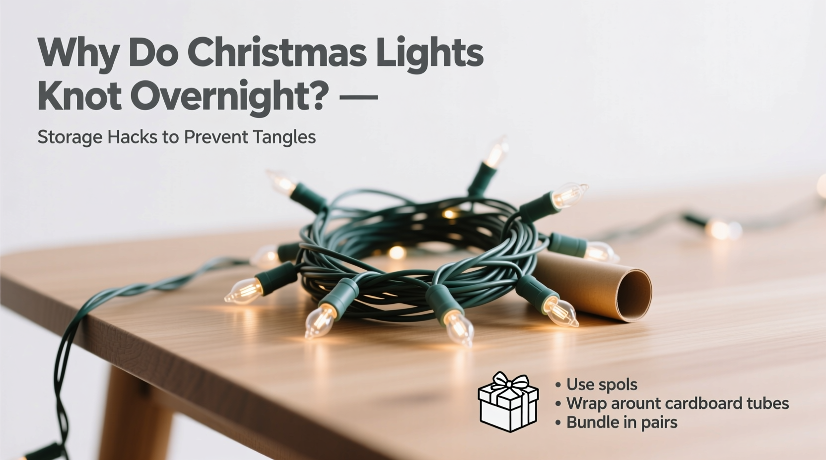 Why Do Christmas Lights Form Knots Overnight Storage Hacks