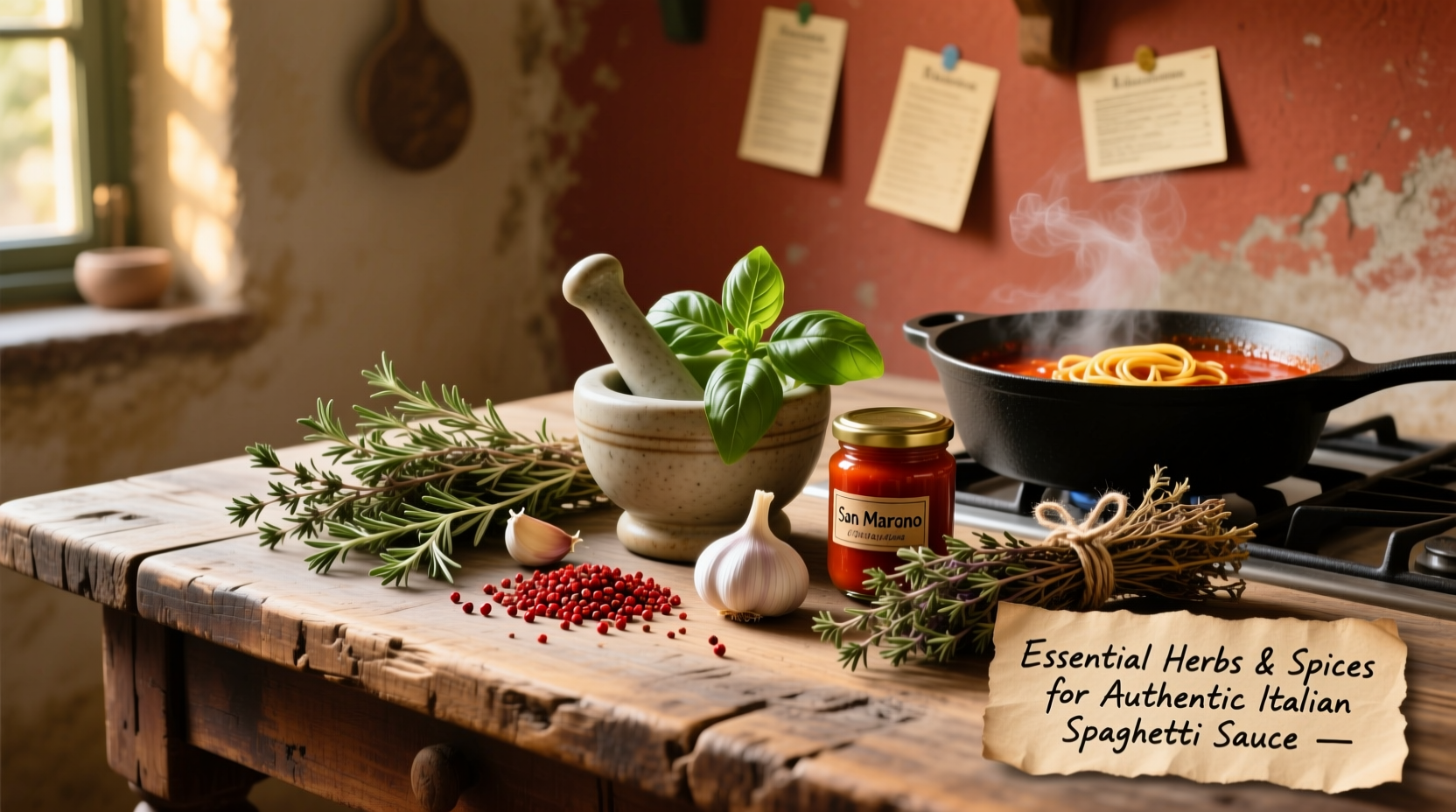 Essential Herbs And Spices For Authentic Italian Spaghetti Sauce