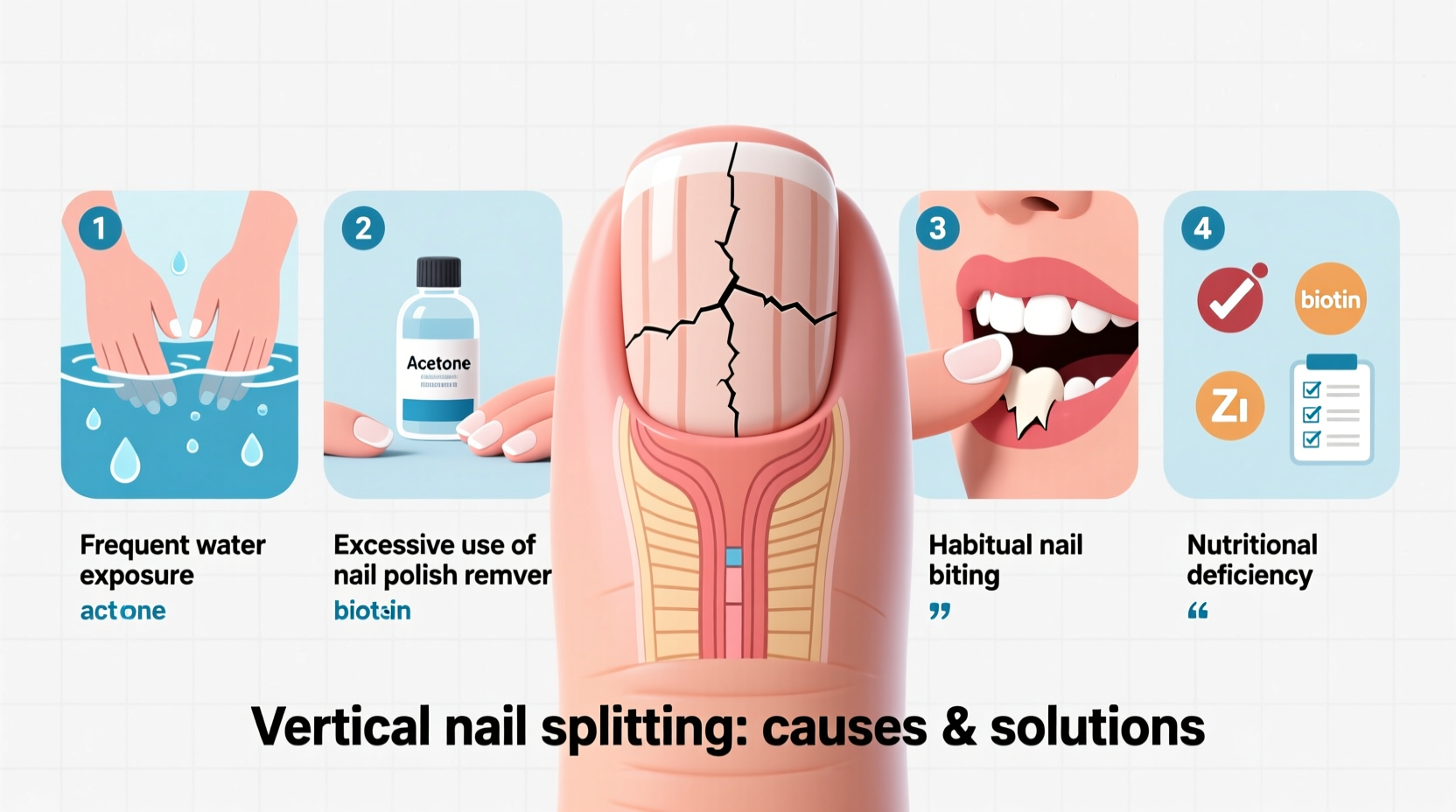 Why Do My Nails Split Vertically Common Habits That Damage Them And How ...