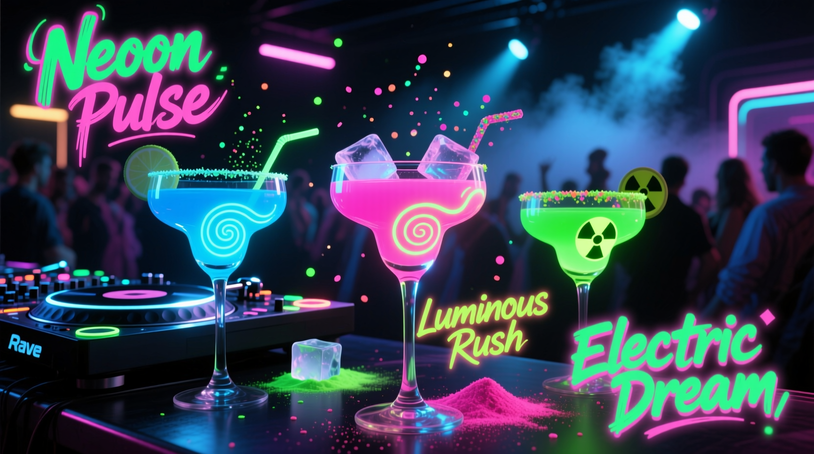 How To Make Glow-in-the-dark Cocktails For Rave-themed Events