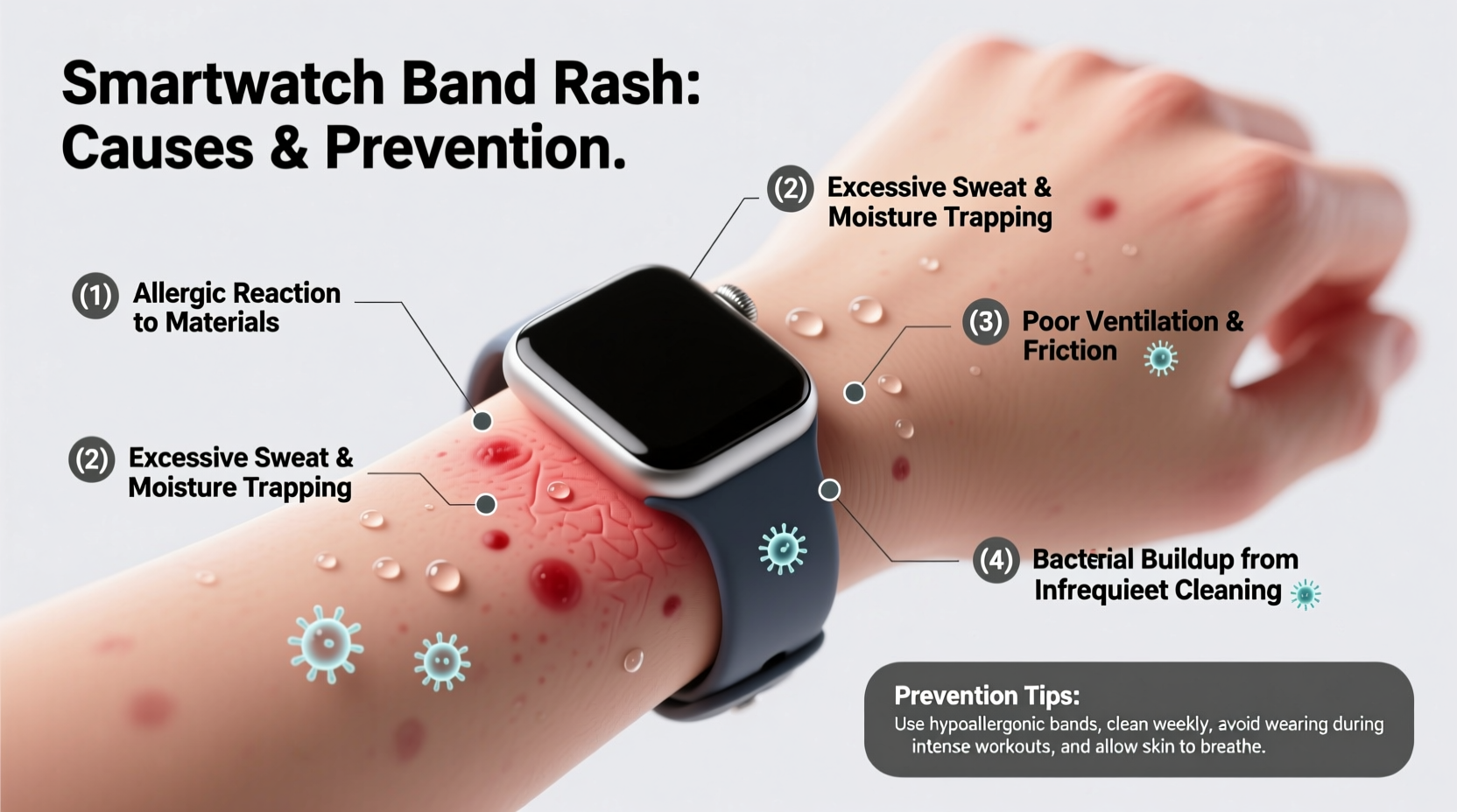 Smartwatch Band Rash Common Causes And How To Prevent It