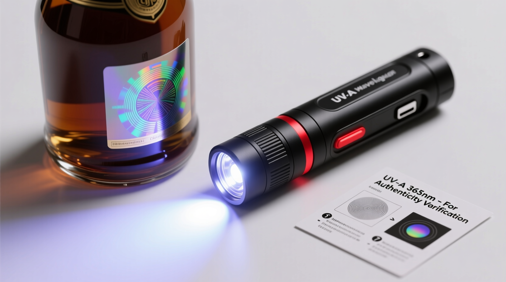 Best UV Lights To Detect Fake Liquor Bottle Holograms At Home