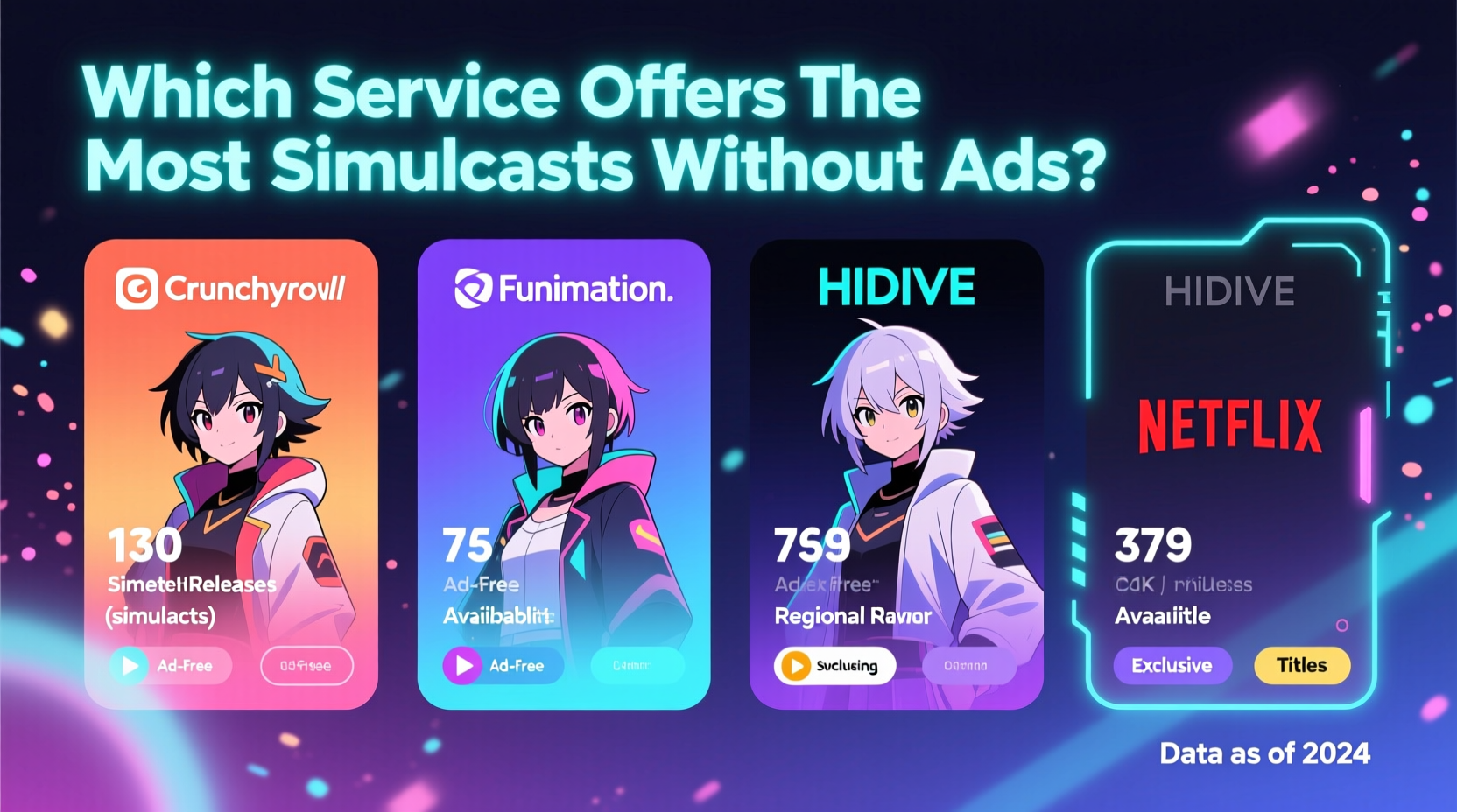 Anime Streaming Services Compared Which Offers The Most Simulcasts ...