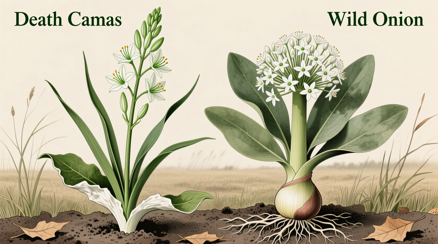 Distinguishing Death Camas From Wild Onion