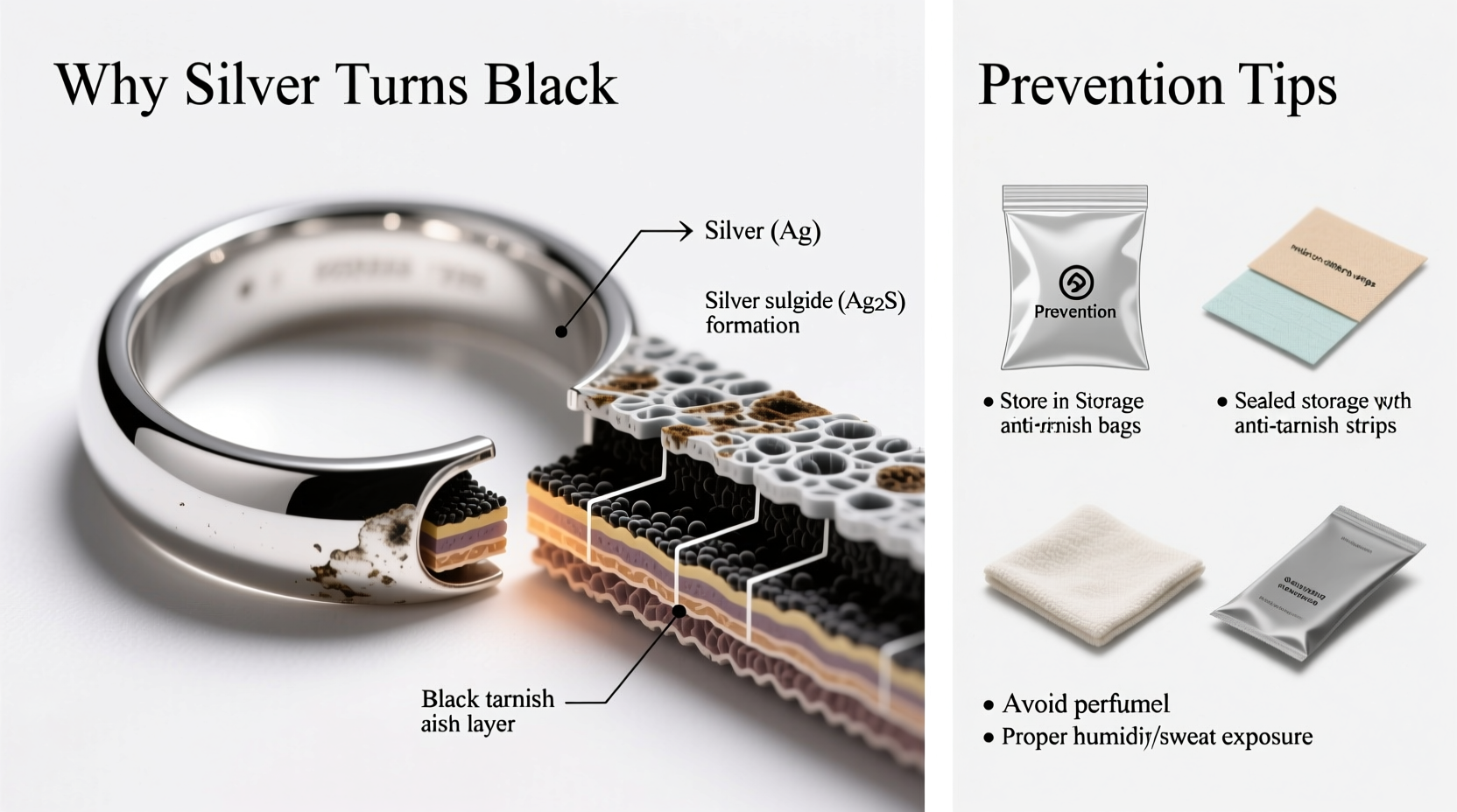 Why Does Silver Jewelry Turn Black And How To Prevent It