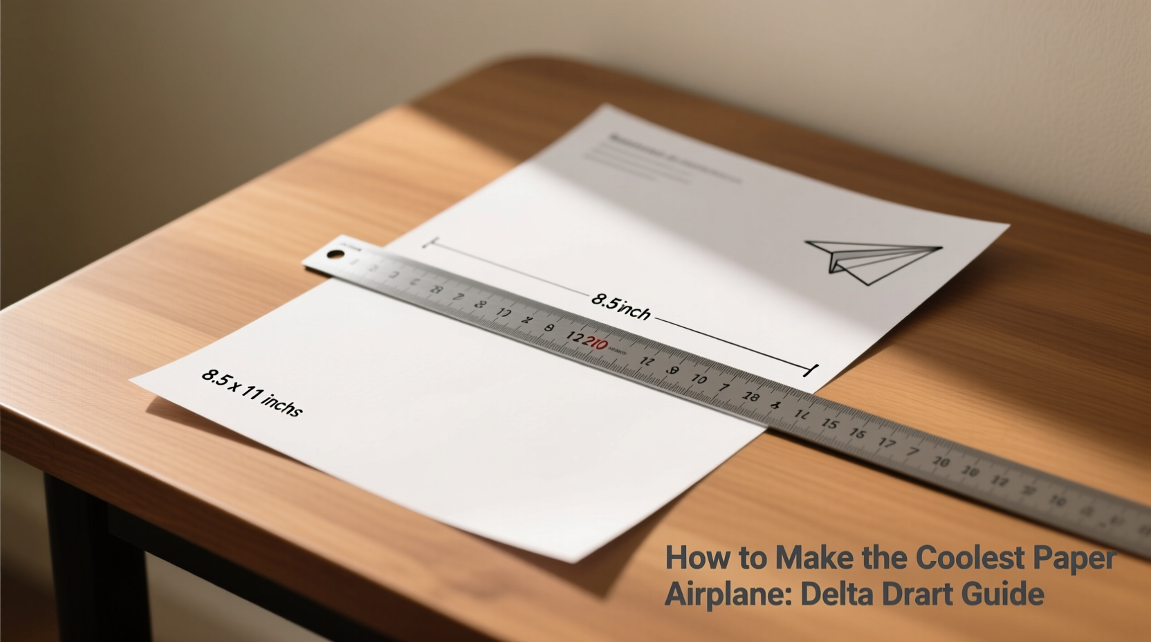 How to Make the Coolest Paper Airplane: Delta Dart Guide