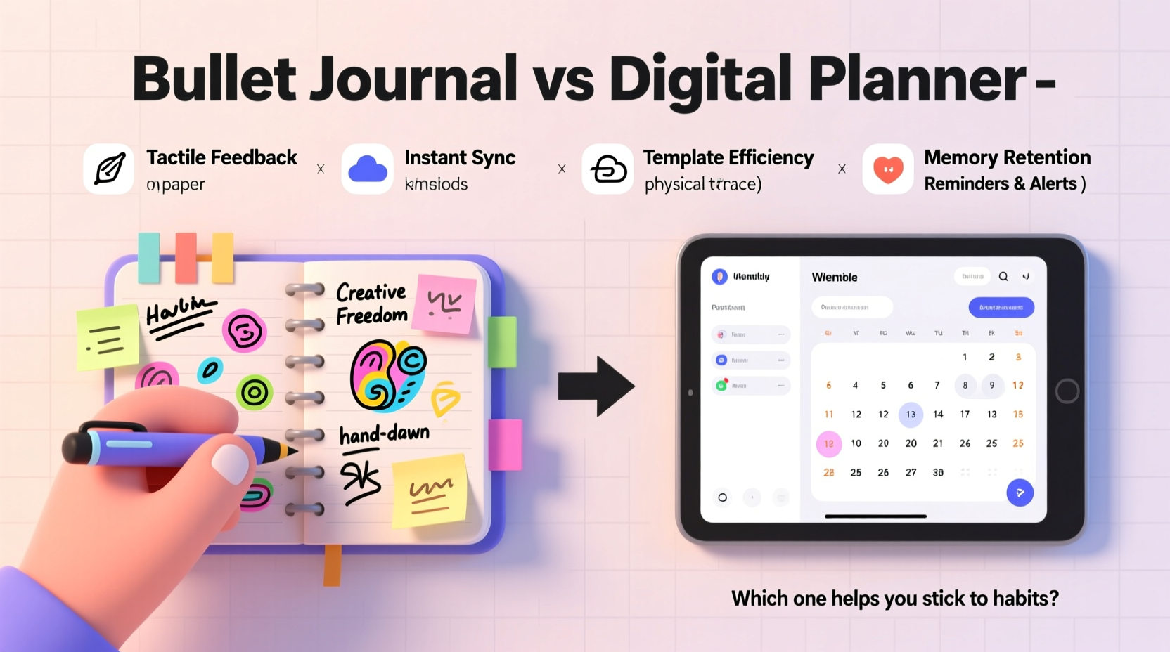Bullet Journal Vs Digital Planner Which Method Actually Helps You Stick ...