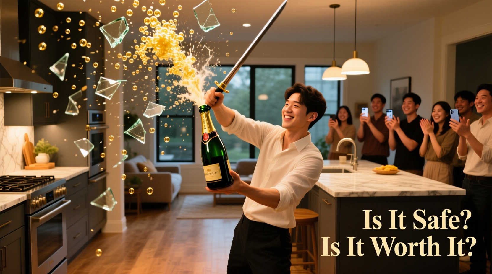 Champagne Sabering At Home Is It Safe And Worth The Spectacle