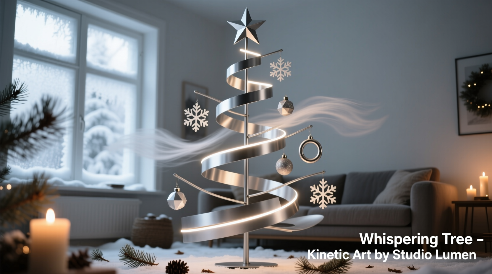 How To Make A Kinetic Sculpture Christmas Tree That Moves With Air Flow