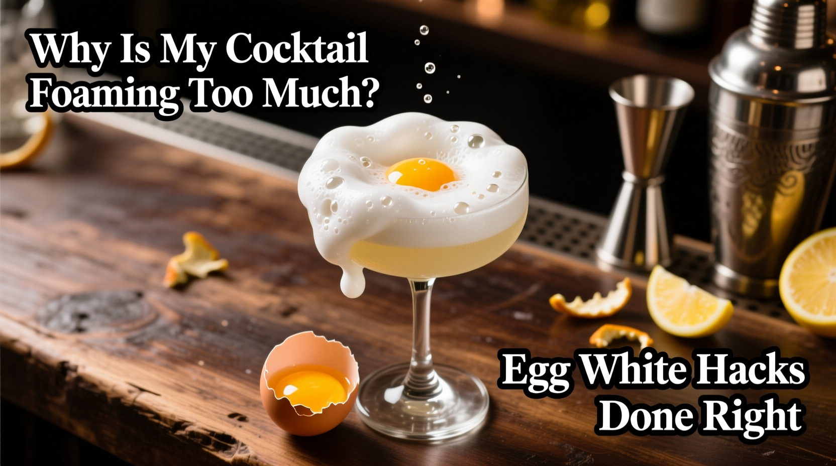 Why Is My Cocktail Foaming Too Much Egg White Hacks Done Right