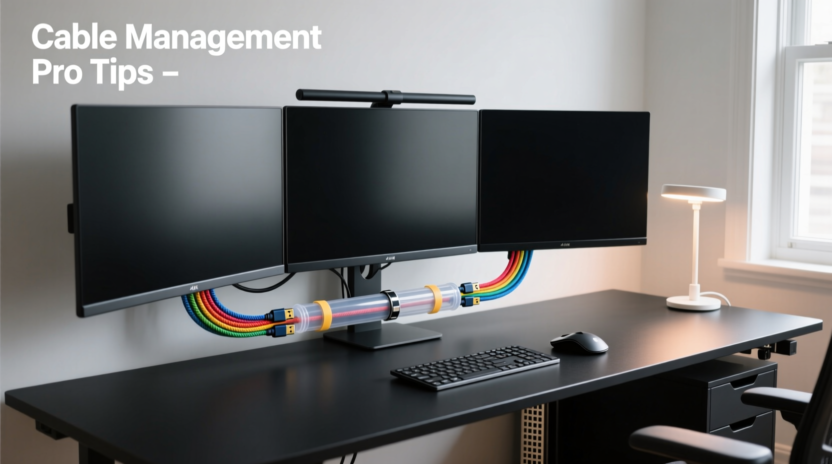 How To Organize Cables For Multiple Monitors Without Cluttering Your Desk
