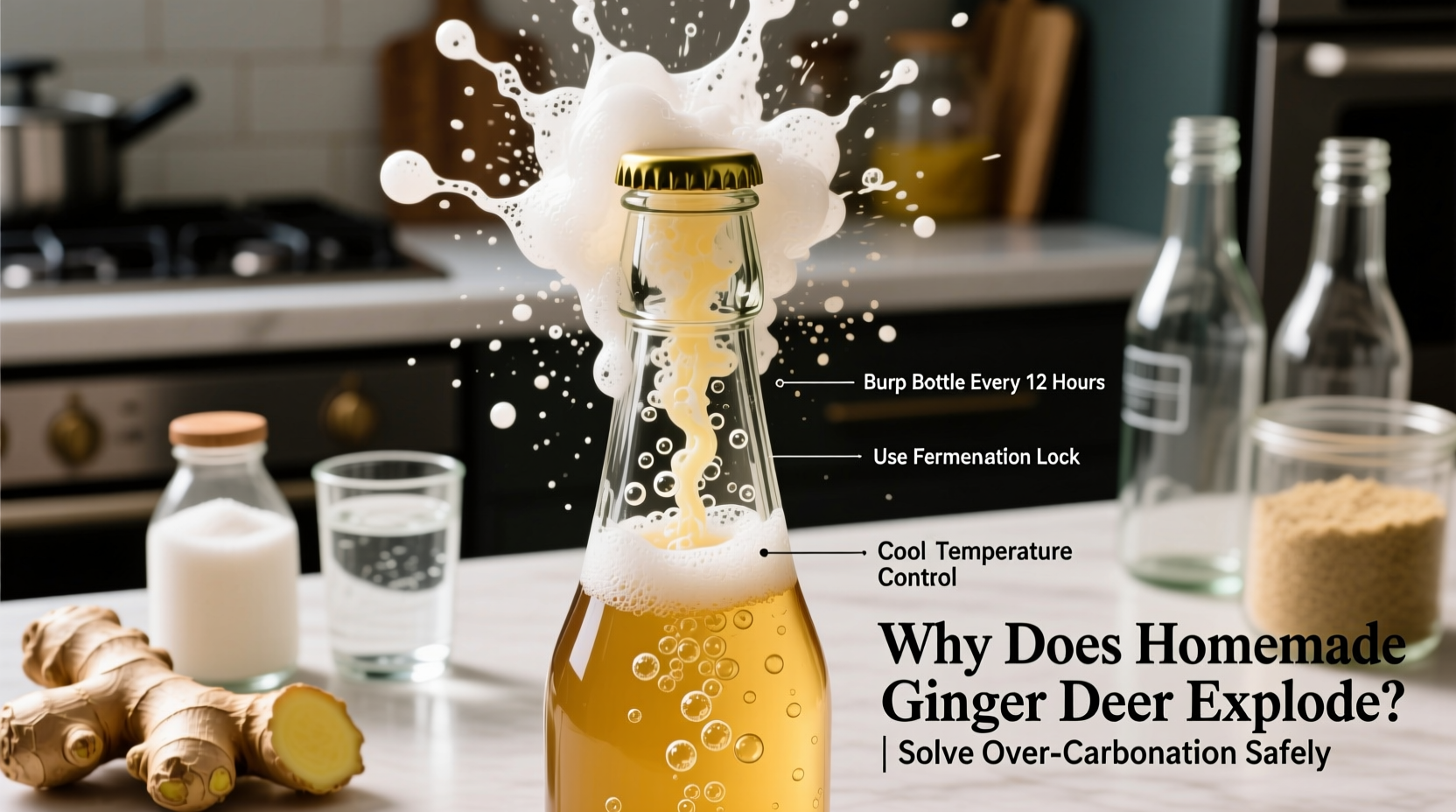 Why Does My Homemade Ginger Beer Explode In The Bottle Solving Over-carbonation Safely